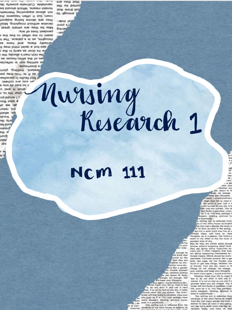 NCM 111 Prelims Notes | PDF