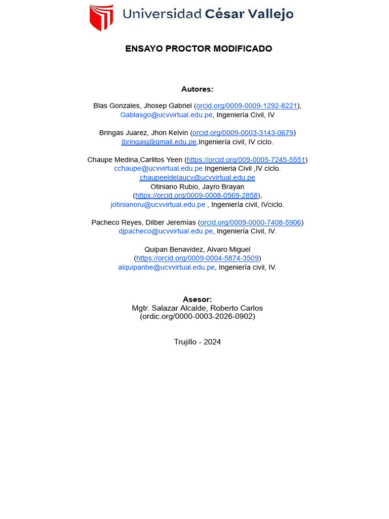 Ensayo Proctor | PDF