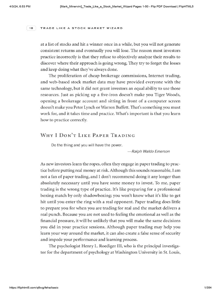 Trade Like A Stock Market Wizard | PDF | Computer File | Computer File ...