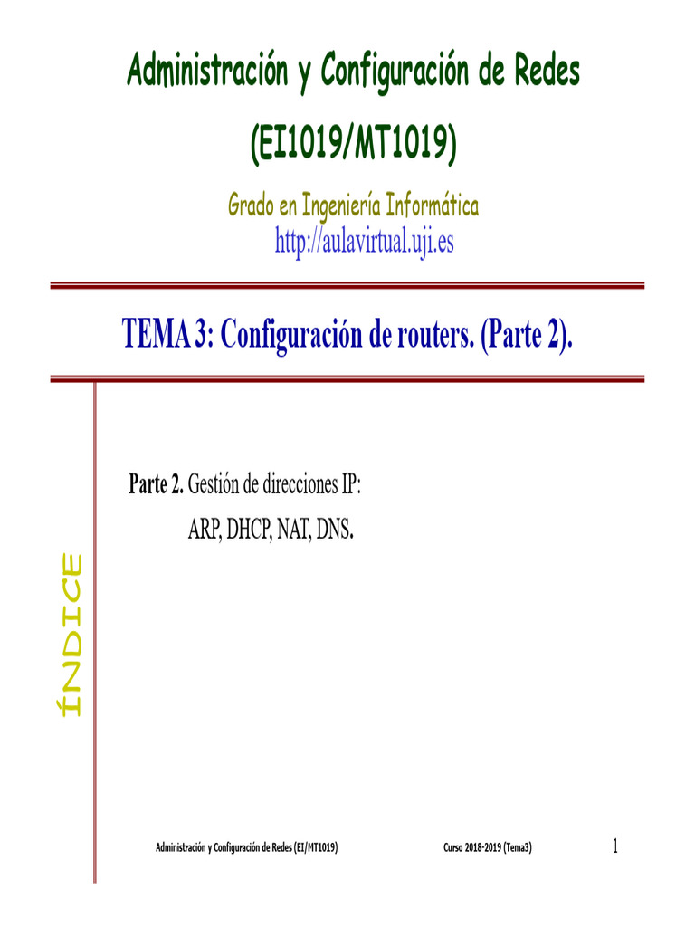 EIMT1019 - T3 - PARTE2 - Configuracion Routers - 2020 - 21 | PDF | Enrutador (Computación ...