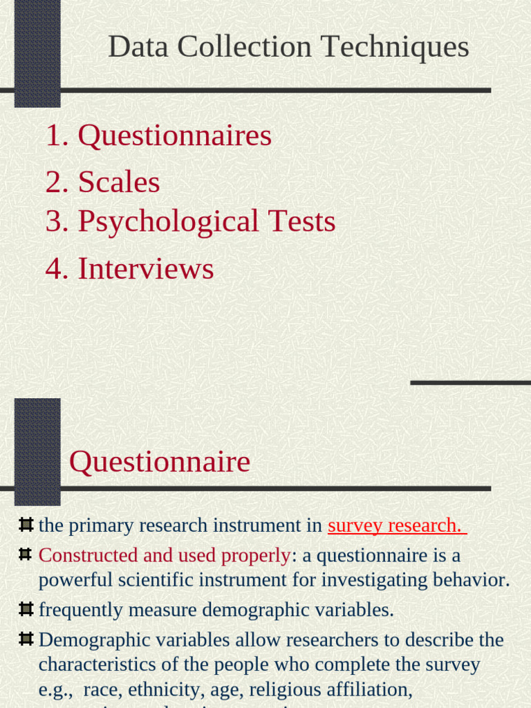 Effective Data Collection Techniques | PDF | Survey Methodology ...
