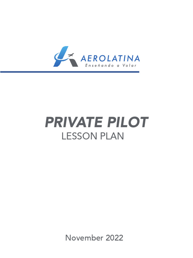 Lesson Plan Final 1.0 | PDF | Flight | Instrument Flight Rules