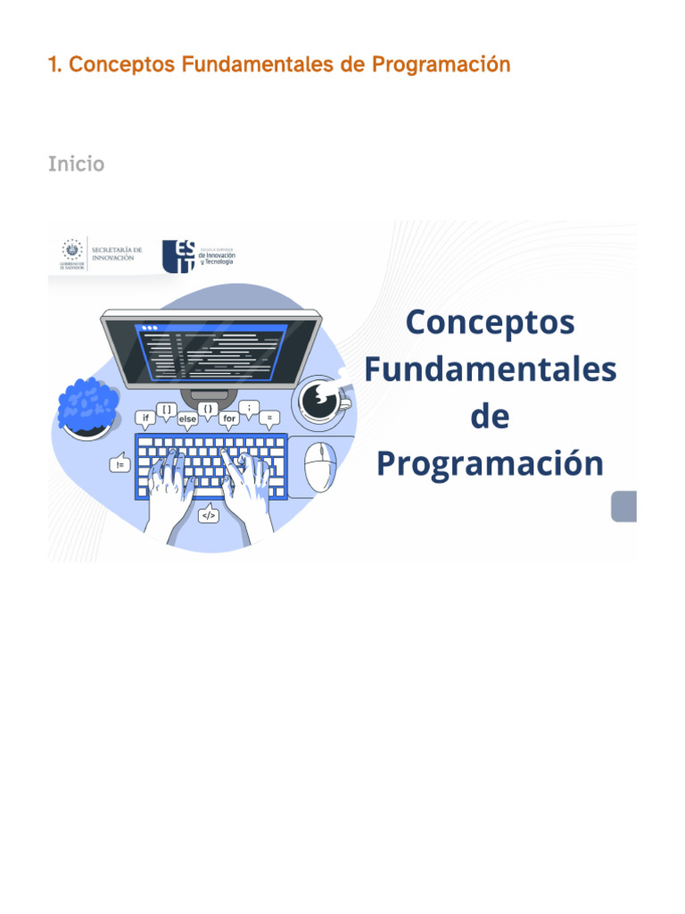 Conceptos Fundamentales de Programación | PDF | Lenguaje de ...