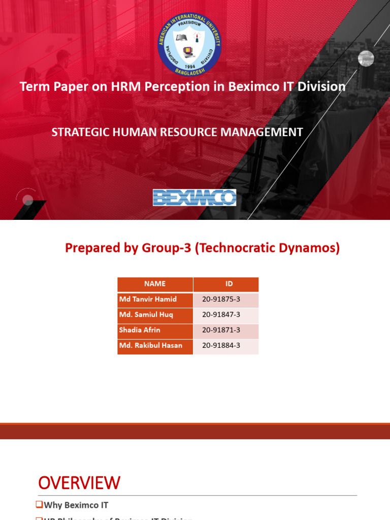 HRM FINAL Technocratic Dynamos | PDF | Recruitment | Employment