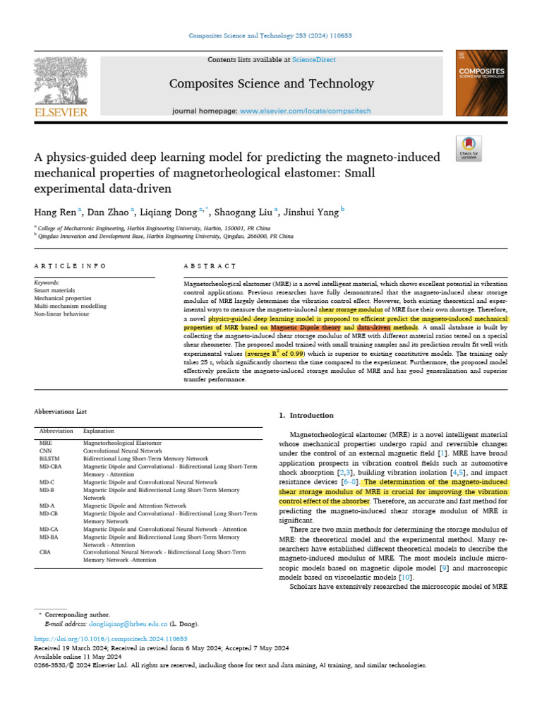 Physics-Guided Deep Learning for MRE | PDF | Deep Learning | Composite Material