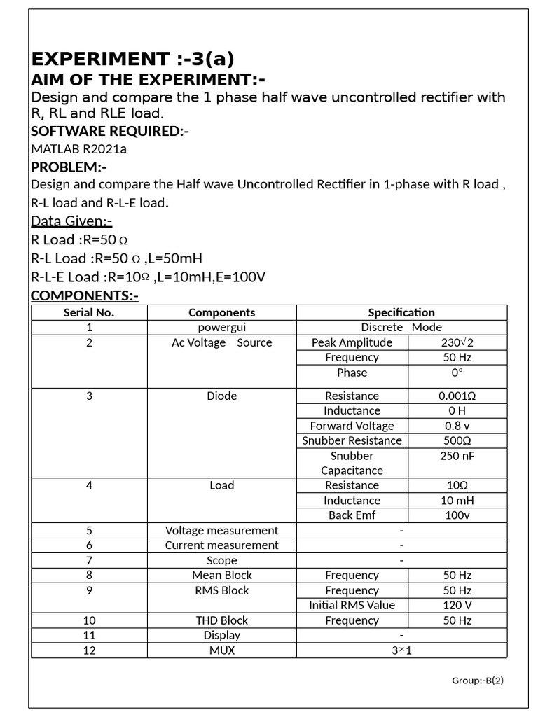 2(a) | PDF | Rectifier | Root Mean Square