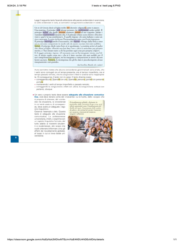 Il Testo e I Testi Pag 8.PNG | PDF