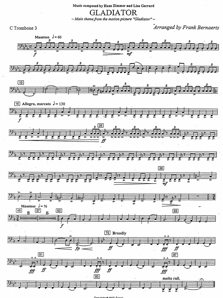 Gladiator - Trombon 3º | PDF