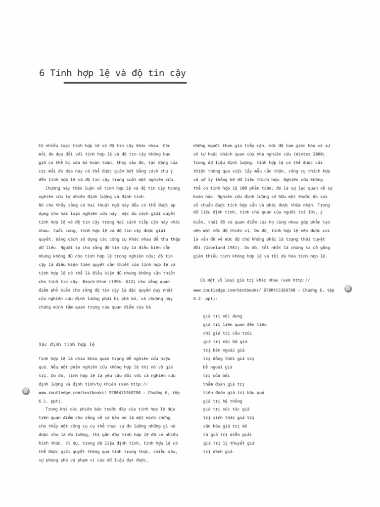 Dich - Chapter6 - Validity and Reliability | PDF