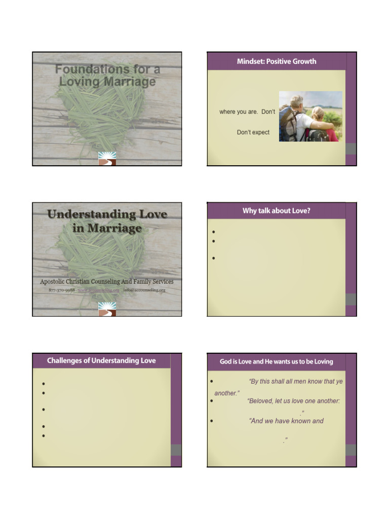 Christian Marriage Foundations | PDF | Love | Intimate Relationships
