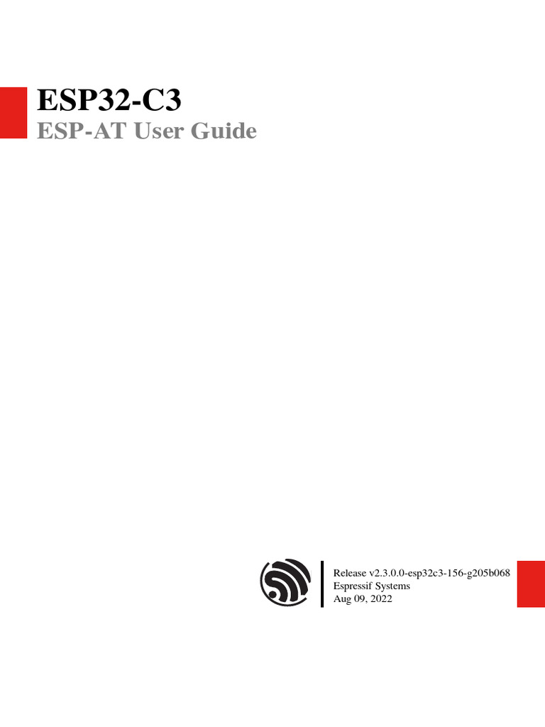 Esp32c3 Atuser Guide Pdf Communications Protocols Computer 3538