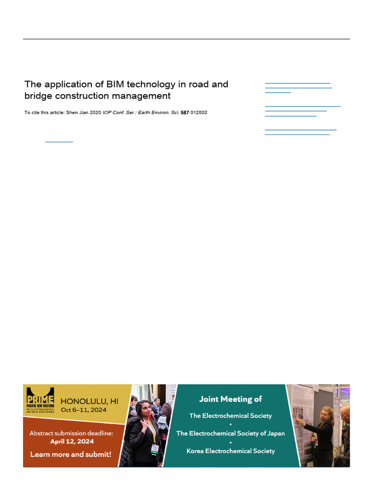 BIM Technology in Road and Bridge Management | PDF | Building ...