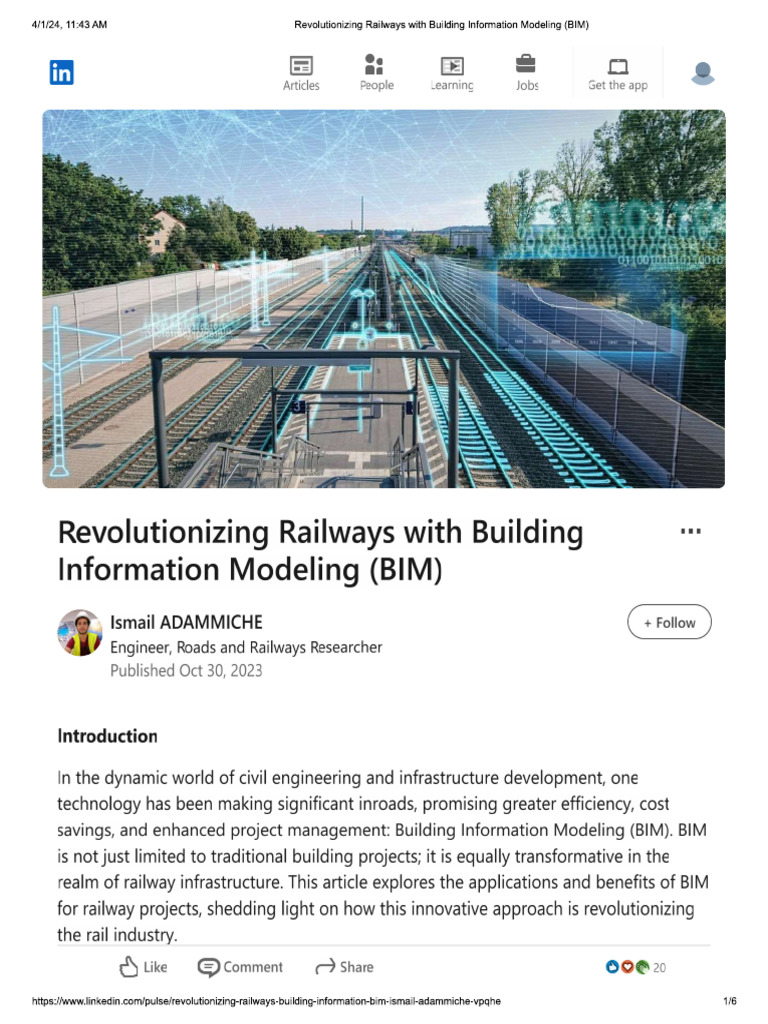 Revolutionizing Railways with Building Information Modeling (BIM) | PDF Revolutionizing Railways with Building Information Modeling (BIM) | PDF