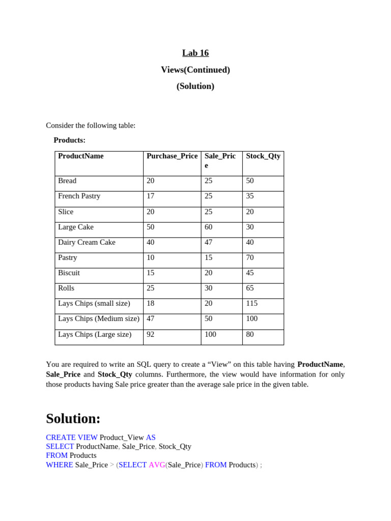 Lab 16 Solution | PDF
