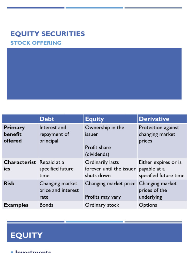 Stock Offering | PDF | Stocks | Initial Public Offering