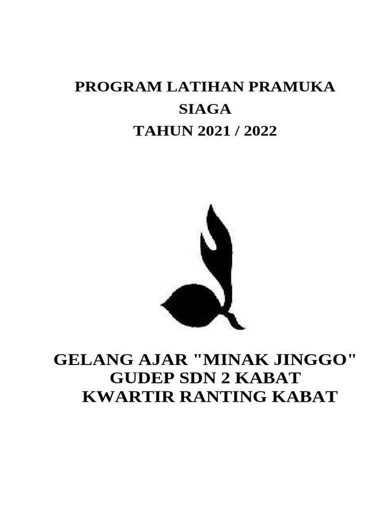Program Kerja Pramuka (Siaga) Minak Jinggo | PDF