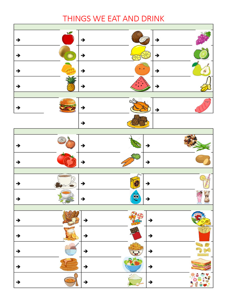 Foods and Drinks: A Comprehensive Guide | PDF