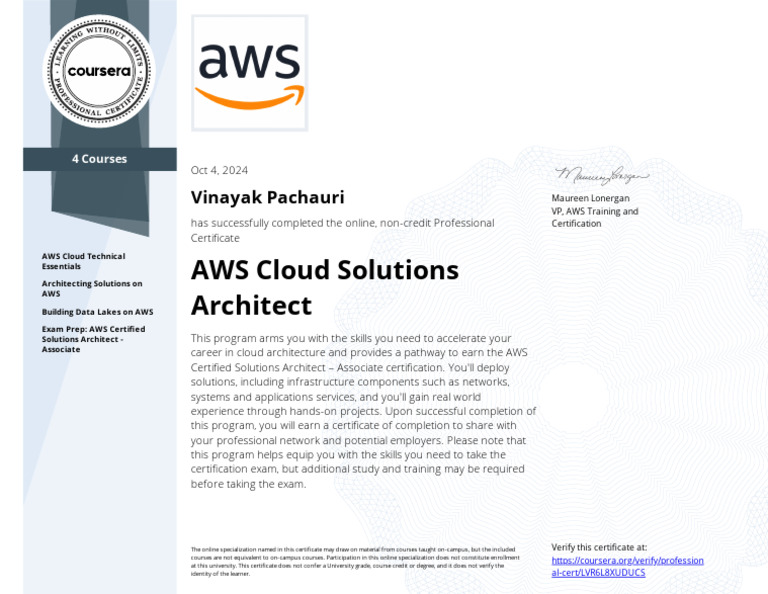AWS Cloud Solutions Architect | PDF | Amazon Web Services | Cloud Computing
