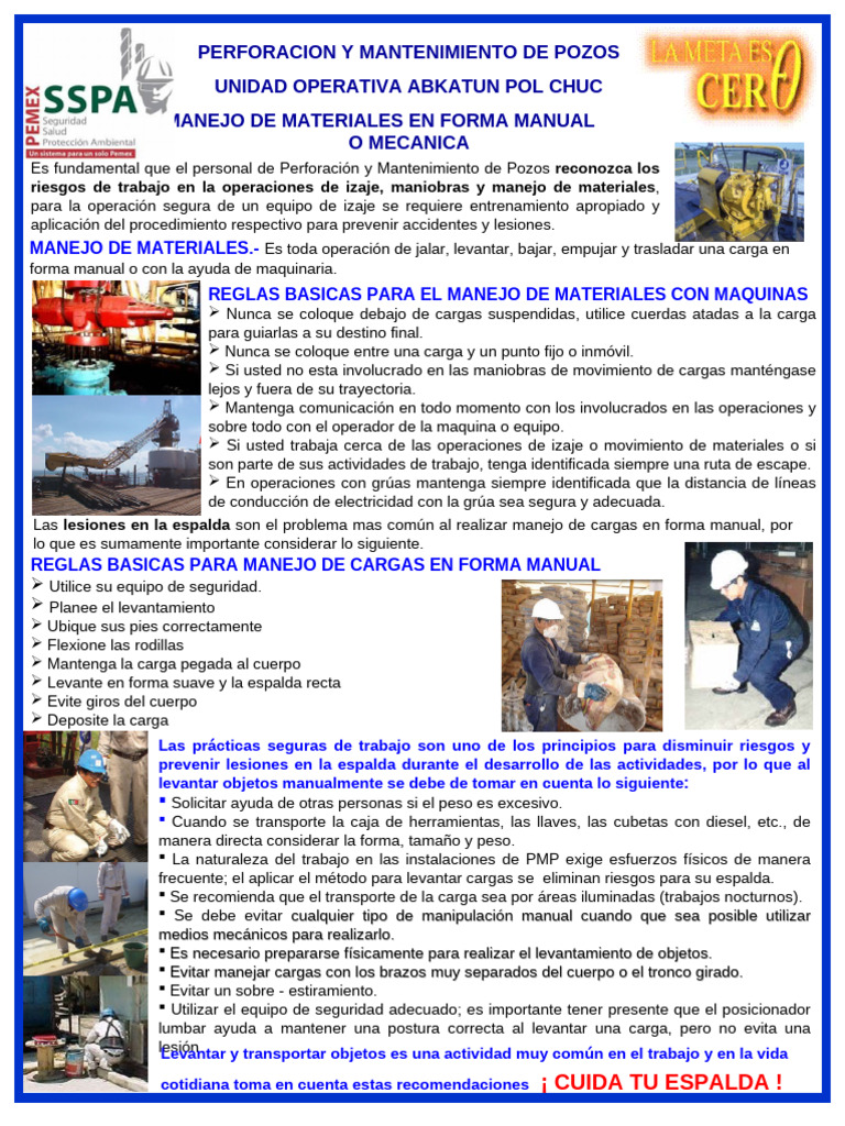 Manejo de Material Manual Pol Chuc | PDF