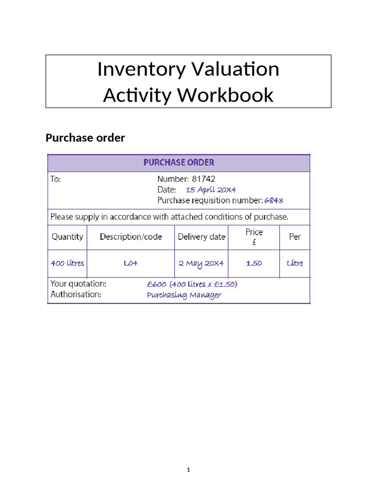Inventory Valuation Methods Explained | PDF | Inventory | Financial ...
