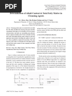 Total Fatty Matter in Soap Analysis | PDF | Fatty Acid | Water