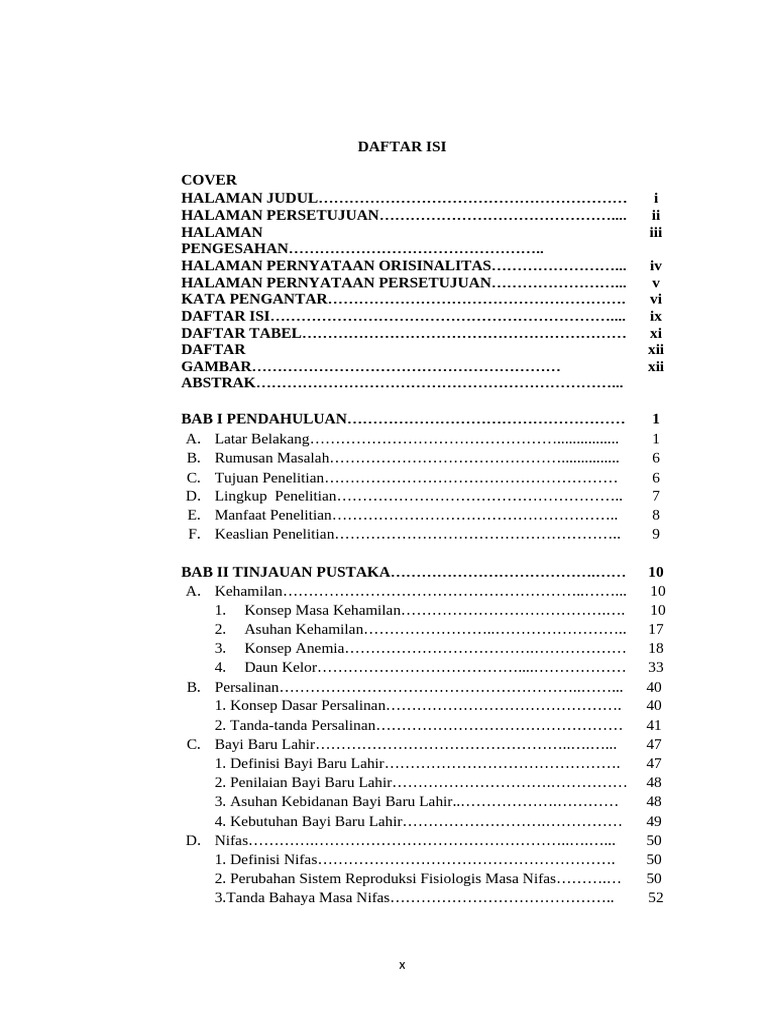 DAFTAR ISI Dan Abstrak Nova Susanti | PDF