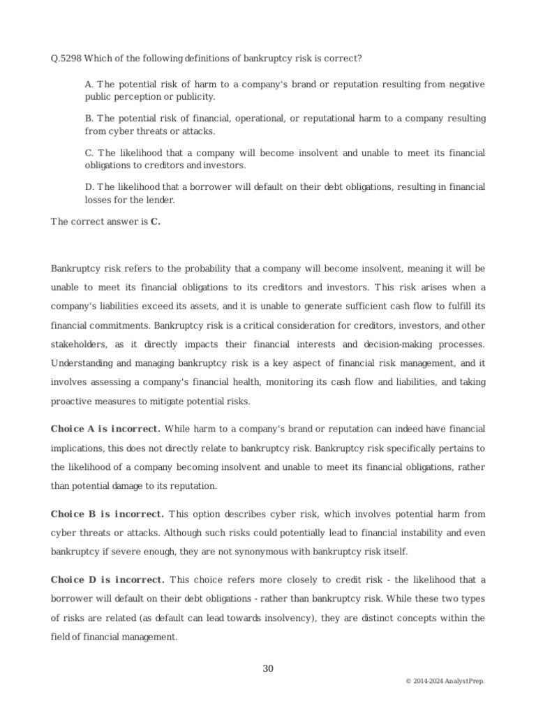 1.foundations of Risk Management | PDF | Risk | Insolvency