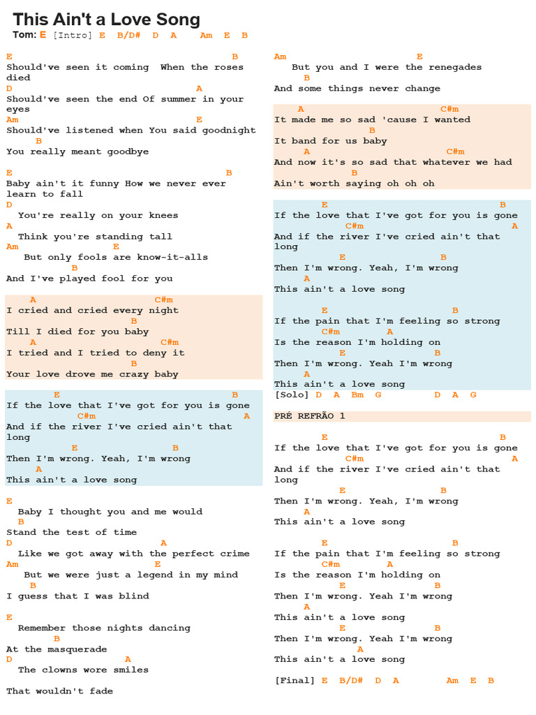 This Aint A Love Song | PDF