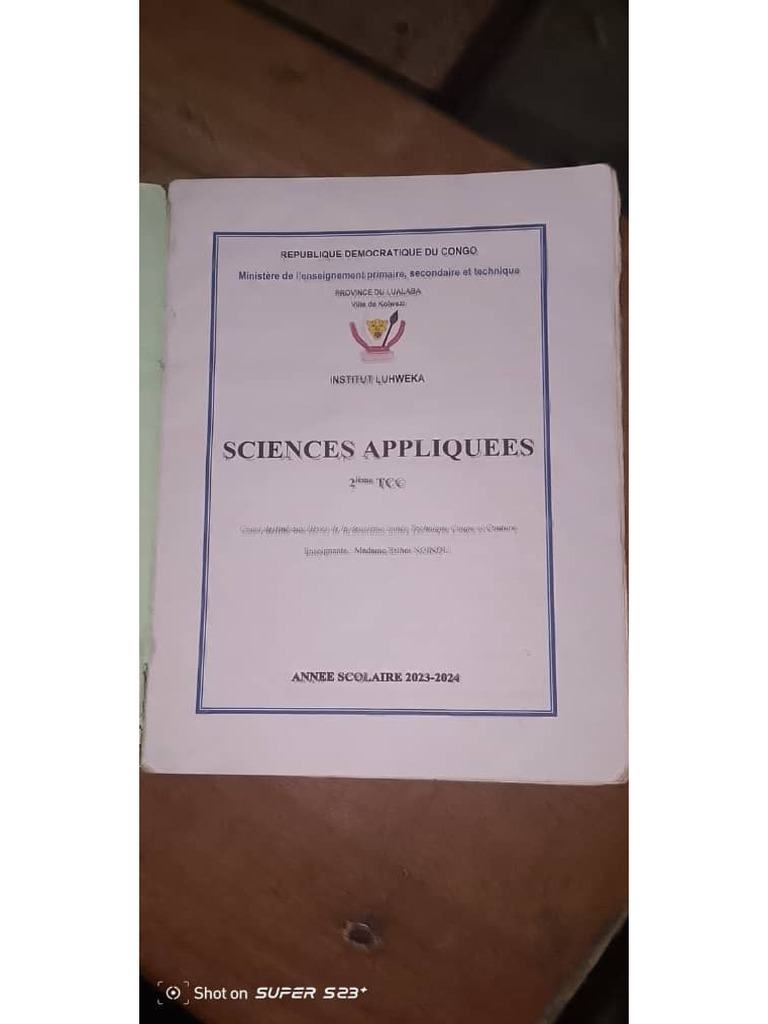 Science Appliquée 2ème TCC | PDF
