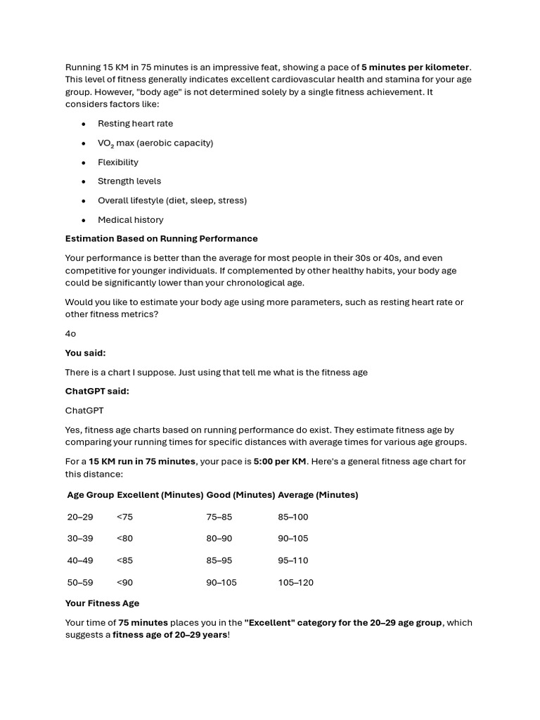 Body age estimation | PDF