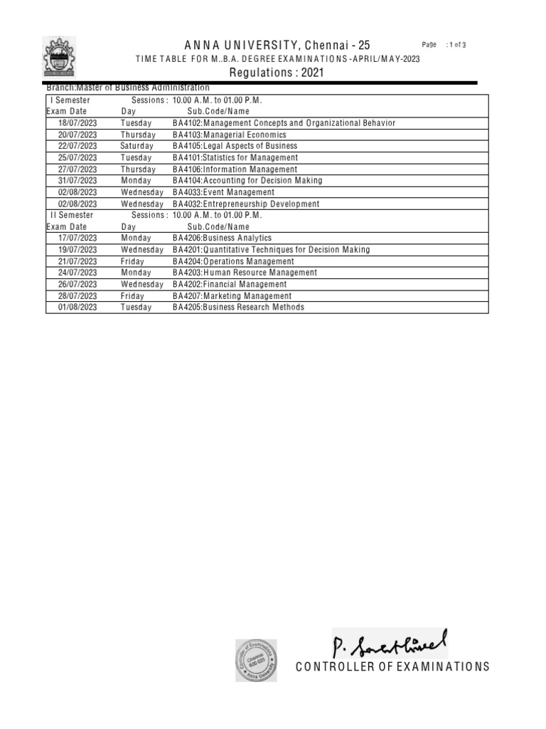 Timetable | PDF | Business | Financial Economics