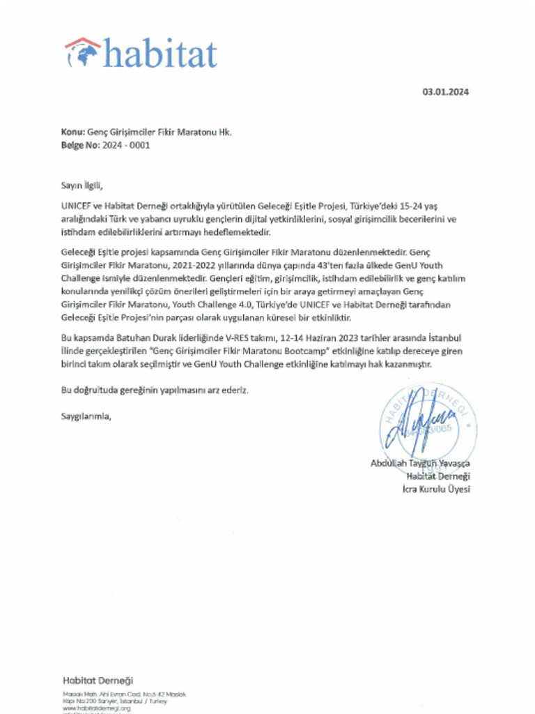 Referans Mektubu | PDF