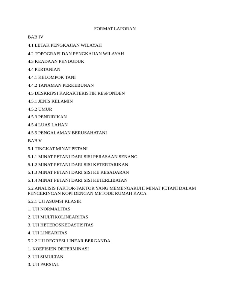 Format Laporan | PDF