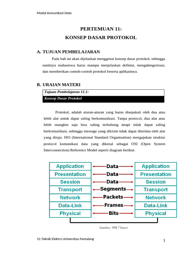 MINGGU-11 KONSEP DASAR PROTOKOL | PDF