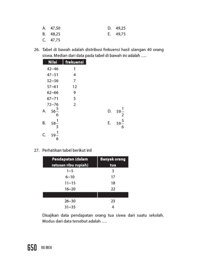 Buku Besar MTK Hal 659 | PDF