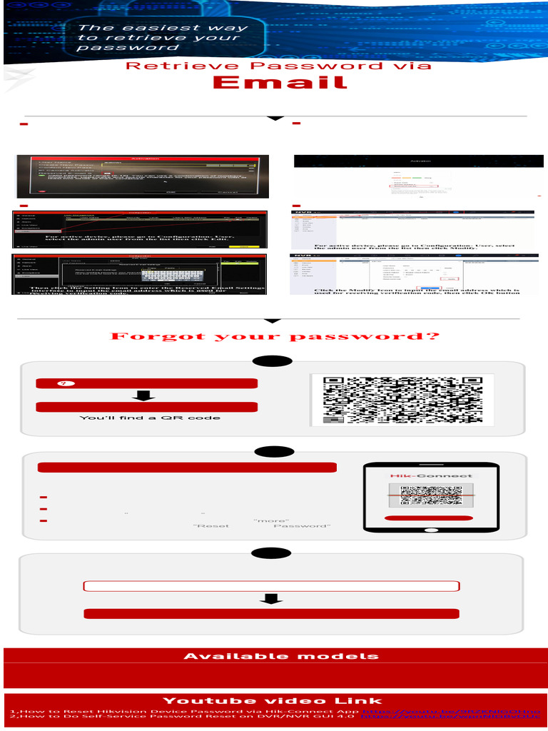 How to Do Self Service Password Reset on DVR NVR GUI | PDF