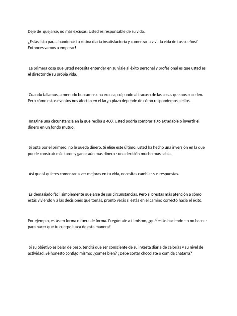 Resumen Libro Los Principios Del Exito | PDF | Pensamiento | Amor