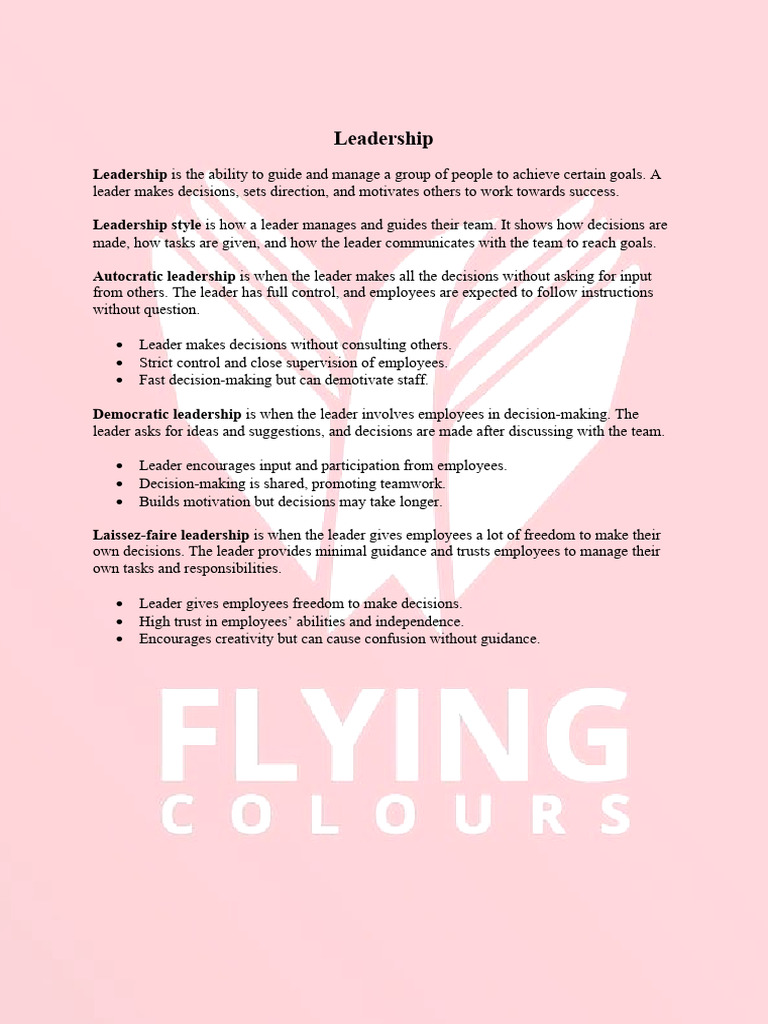 Leadership | PDF
