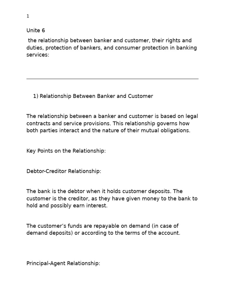 Banking Unit 6 | PDF | Banks | Deposit Account