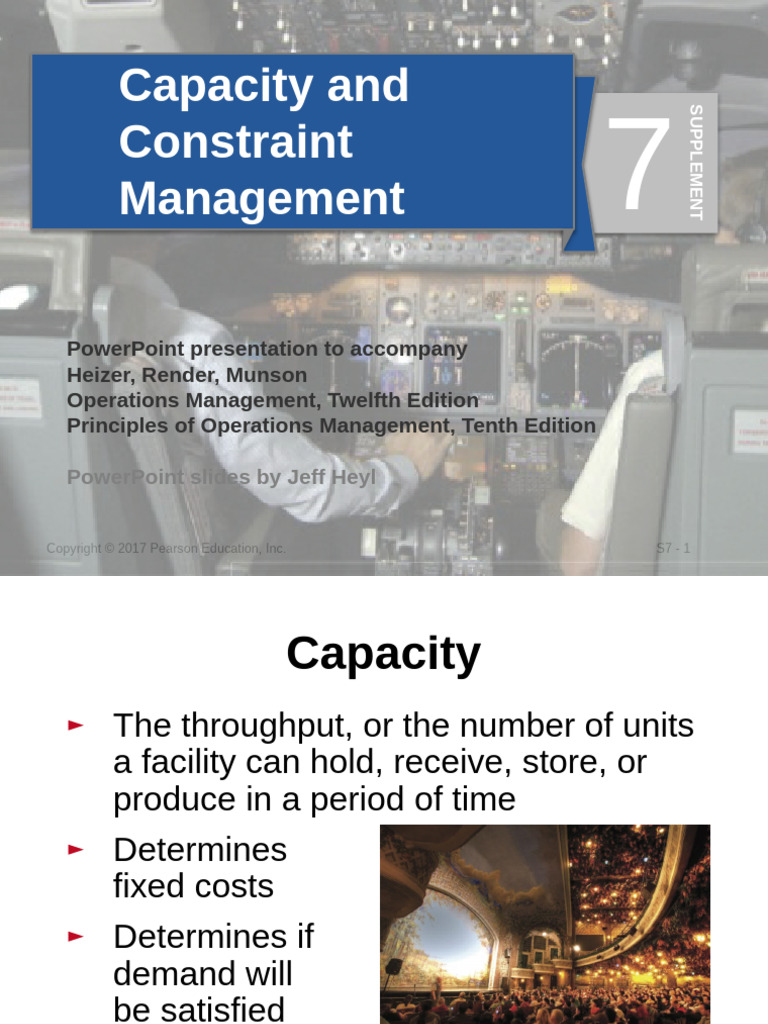 Lecture 9 (Capacity & constraint management) | PDF | Business Economics