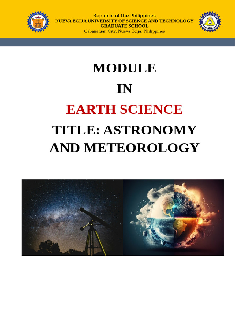 Astronomy and Meteorology_Module | PDF | Astronomy | Milky Way