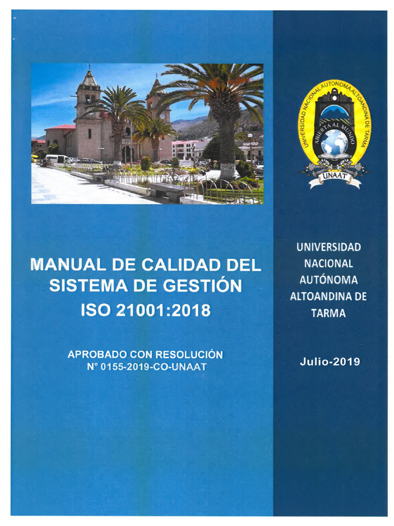 Manual de Calidad en Base A La Norma Iso 21001 KM - C266-20190904200605 ...