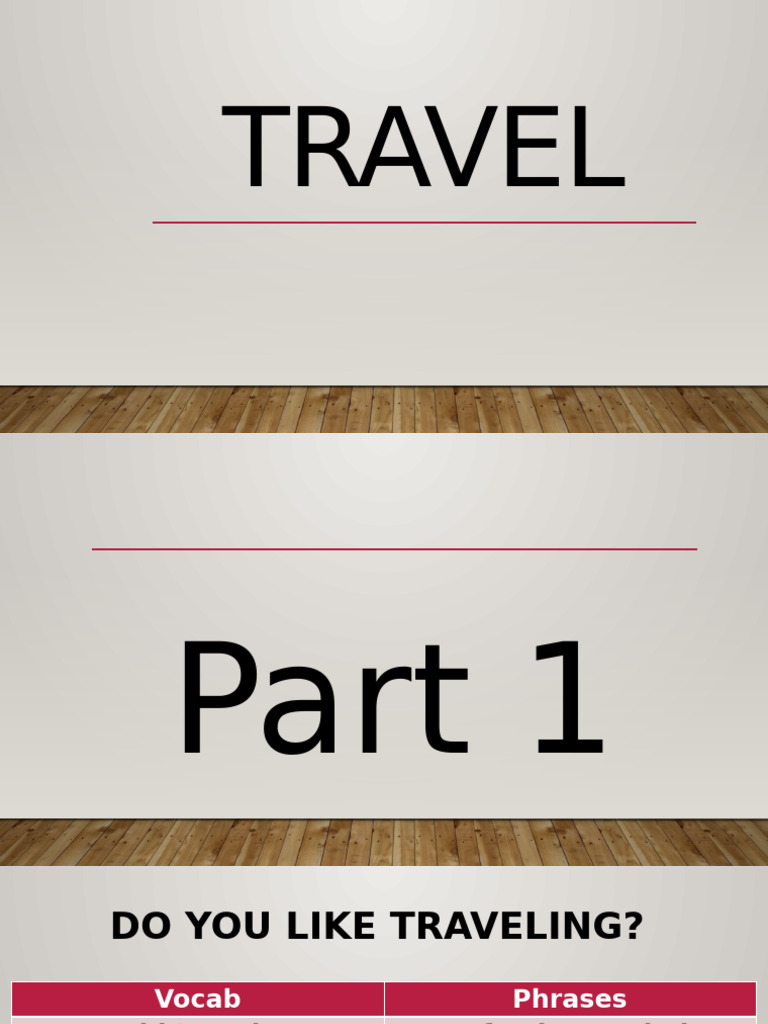 Travel Basics | PDF