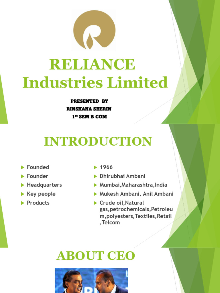 Reliance-2 | PDF | Economies