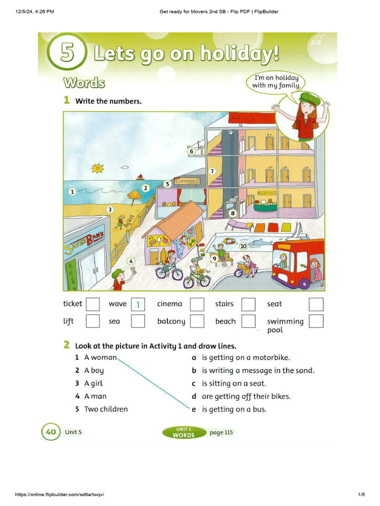 Movers 2nd SB PDF Guide | PDF
