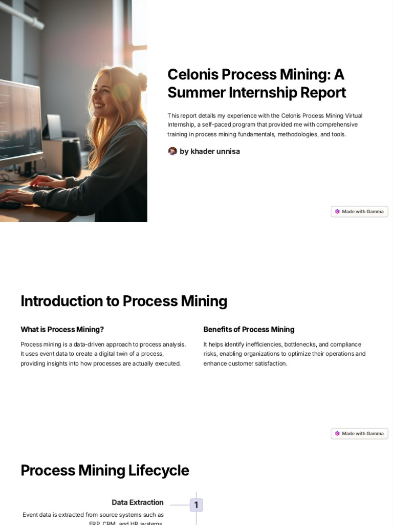 Celonis Process Mining a Summer Internship Report | PDF | Information Technology | Information ...