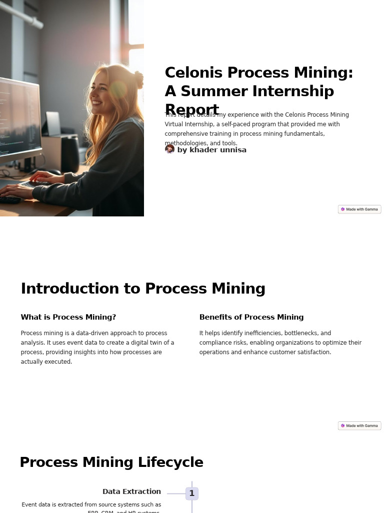 Celonis Process Mining A Summer Internship Report | PDF | Information Technology | Information ...