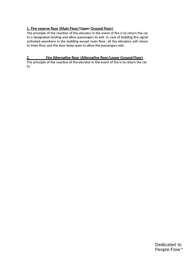 Fire Reserve Floor | PDF