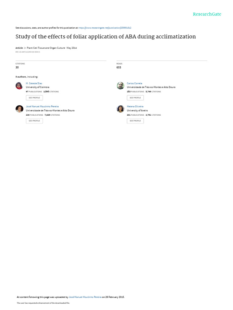 5.ABA | PDF | Reactive Oxygen Species | Stoma