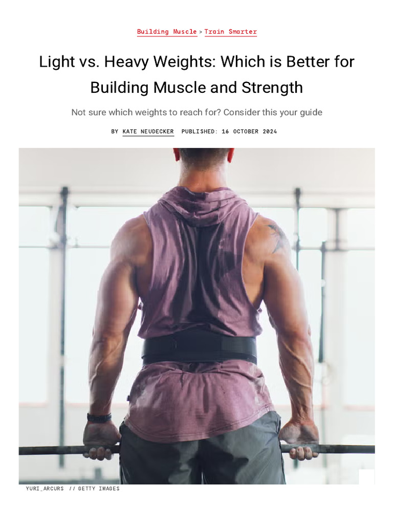 Light vs. Heavy Weights_ Which is Better for Building Muscle and ...